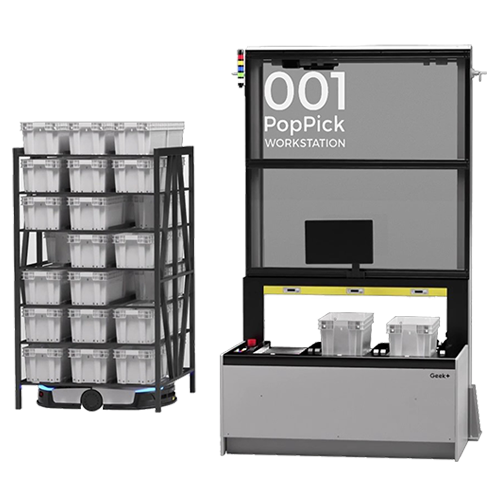 Geek+ PopPick 新一代貨架到人揀選方案 │ Unitech