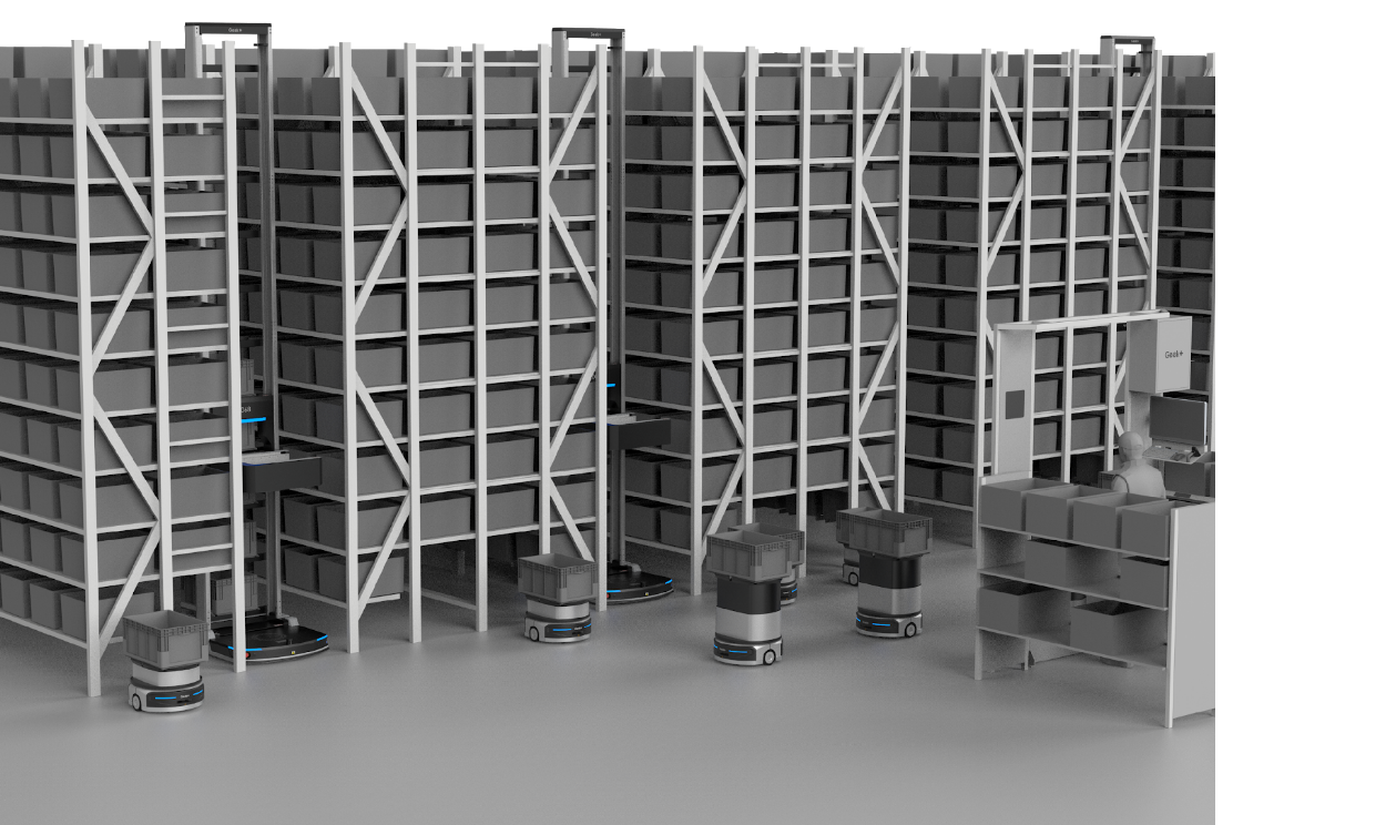 Geek+ RoboShuttle 大小車貨箱揀選方案 │ Unitech