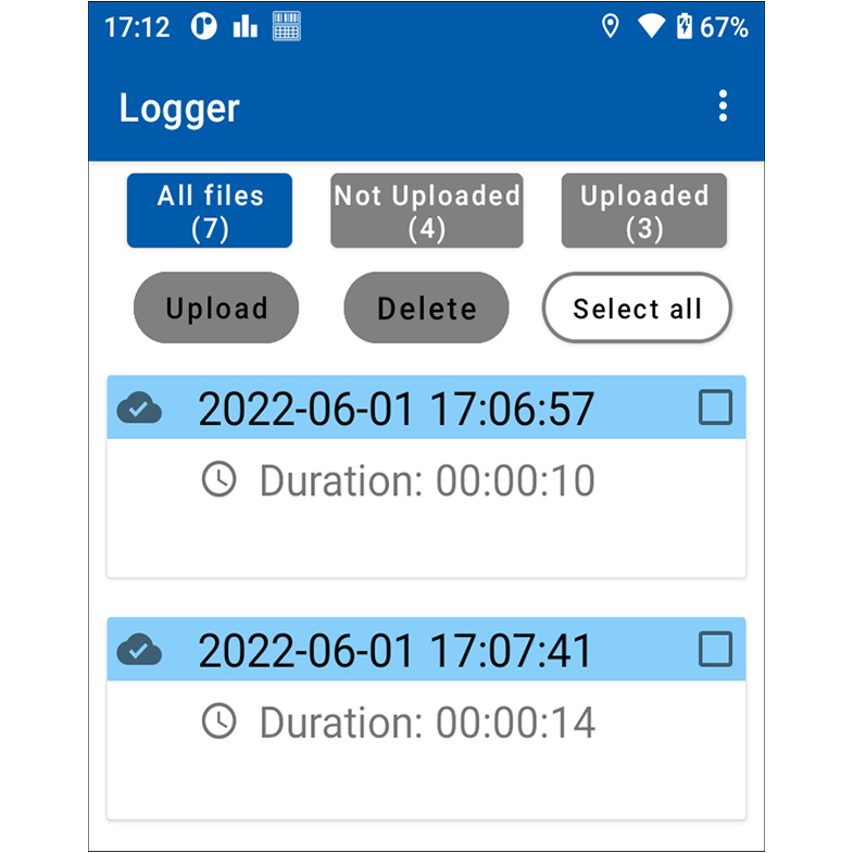 Logger Streamline diagnostic process and ease troubleshooting. │ Unitech