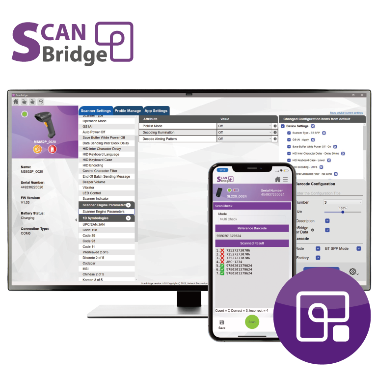 ScanBridge Powerful Scanner application for iOS and Windows. │ Unitech
